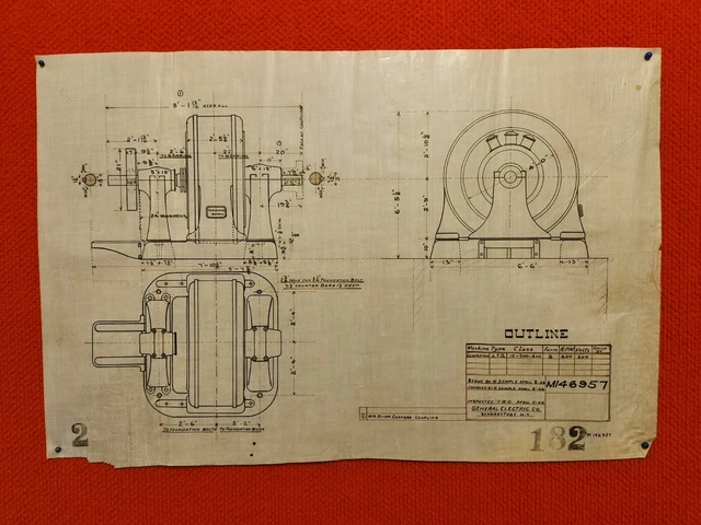 ORIGINAL VINTAGE TECHNICAL Drawing $210.00 - PicClick AU