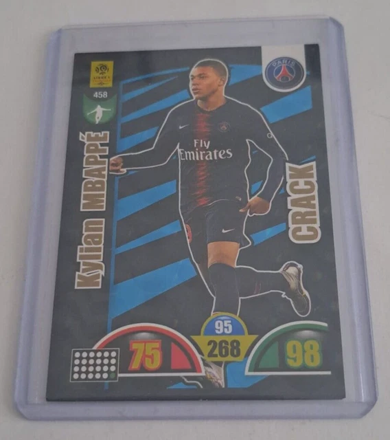 CARTE CARD CARTA CRACK Kylian Mbappé Paris PSG France PANINI ADRENALYN ...