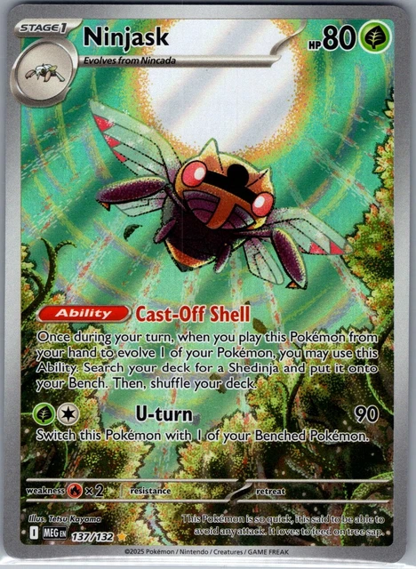 NINJASK 137/132 ME01: Mega Evolution - Pokemon Card - NM $13.44 ...