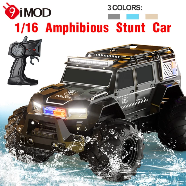 1/16 RC AMPHIBIOUS Stunt Vehicle 2.4G 4WD Police Car Off-road Climbing ...