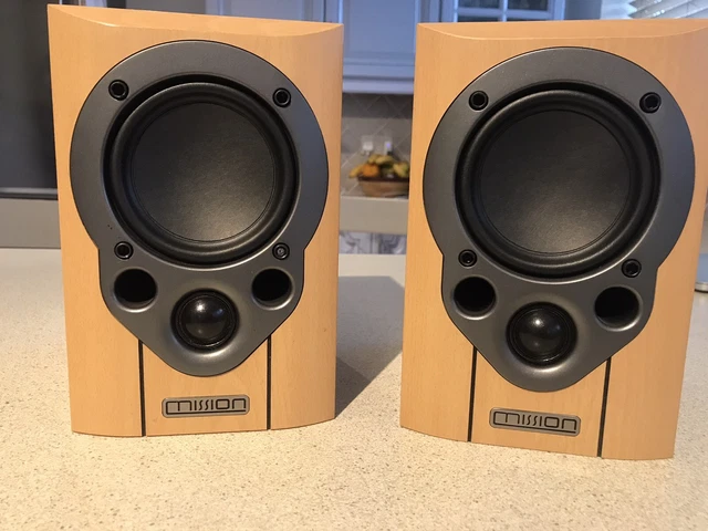 MISSION M30I BOOKSHELF Speakers 8 Ohms 15-75w Watt - Great Condition £ ...