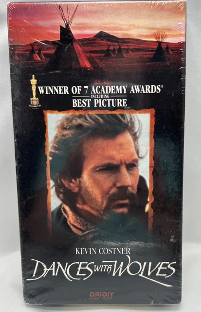 NEW ~ VHS Dances With Wolves RARE Factory Sealed Studio Watermark 1990 ...