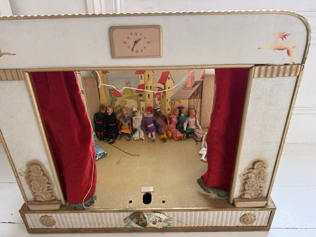 ANTIQUE ITALIAN TABLETOP Puppet Theatre (Teatrino Italiano) £92.00 ...