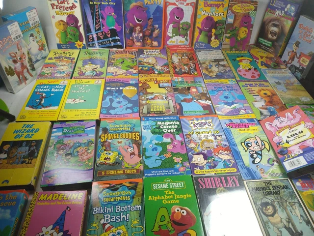 VINTAGE VHS LOT of 41 Barney Rugrats Blue's Clues Dr Seuss Nick Sesame ...