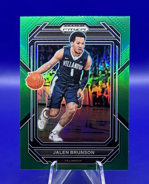 2023-24 PANINI PRIZM Draft Picks JALEN BRUNSON Verde Prizm #87 ...