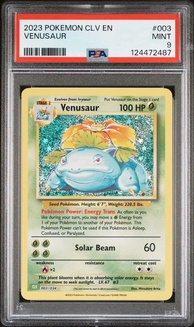 2023 POKEMON CLV-TCG Classic Venusaur & Lugia Ex Deck #003 Venusaur PSA ...
