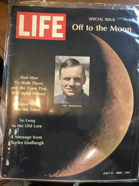 LIFE MAGAZINE SPECIAL Issue Off To The Moon Neil Armstrong July 4, 1969 ...