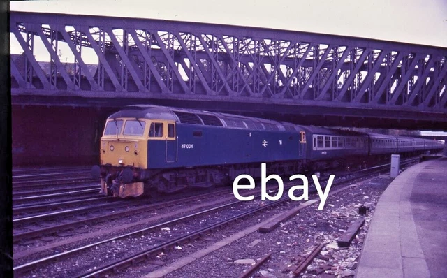 ORIGINAL 35MM RAILWAY SLIDE BR DIESEL 47004 HOLGATE BRIDGE YORK on 7/10 ...
