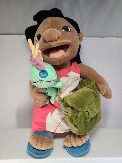 DISNEY STORE LILO & Stitch Lilo With Scrump Bag Camera Brush 14" Plush ...