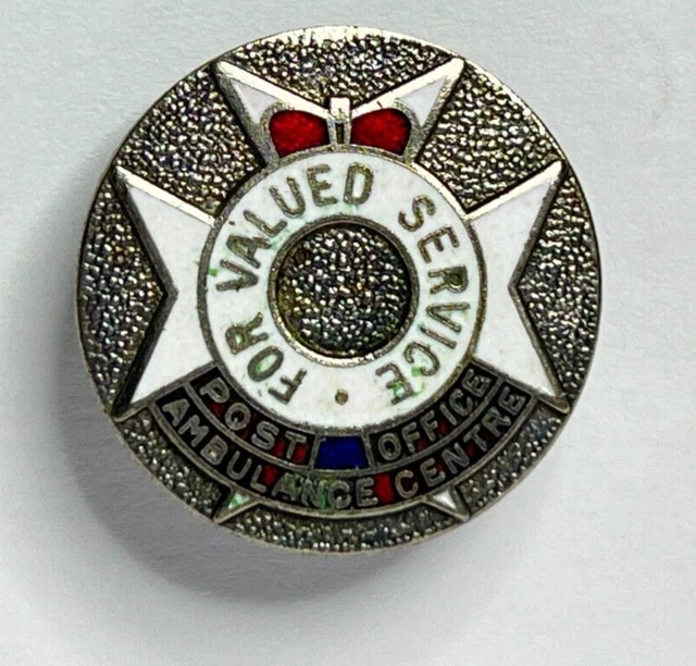 1960'S POST OFFICE Ambulance Centre Loyal Service Pin Badge 24 mm ...
