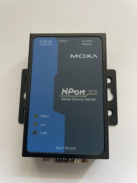 MOXA NPORT 5110 Active Server, Connecting Serial Devices Via Ethernet £49.99 - PicClick UK