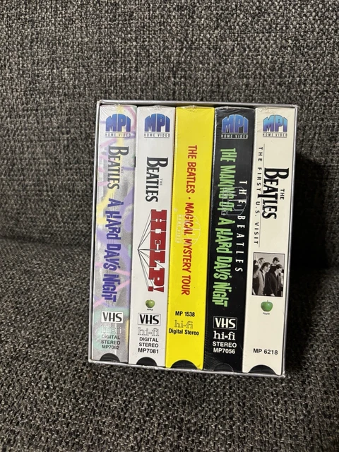 -NEW- THE BEATLES Collection 5 VHS Box Set Apple Home Video -Sealed Tapes- £31.84 - PicClick UK