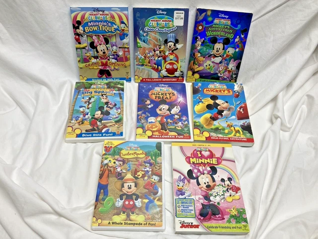 MICKEY MOUSE CLUBHOUSE Dvd Lot of 8 Choo Choo Minnie Bow-Tique Disney ...