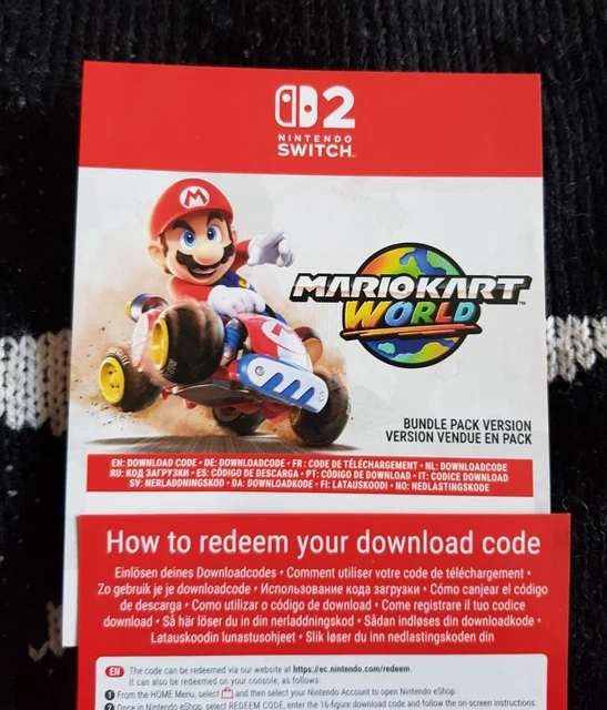 NINTENDO SWITCH 2 Mario Kart World Digital eShop Full Game Code BRAND ...