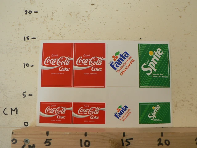 STICKER,DECAL COCA-COLA COKE, Fanta Sinas, Sprite Lemon Sheet 8 ...
