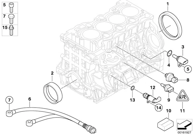 BMW GENUINE ENGINE Block Hydraulic Valve Replacement Spare 11417584990 ...