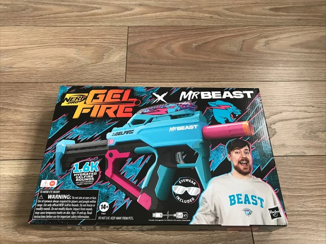 NERF PRO GELFIRE X MrBeast Blaster With 1600 Gelfire Rounds -New Sealed ...