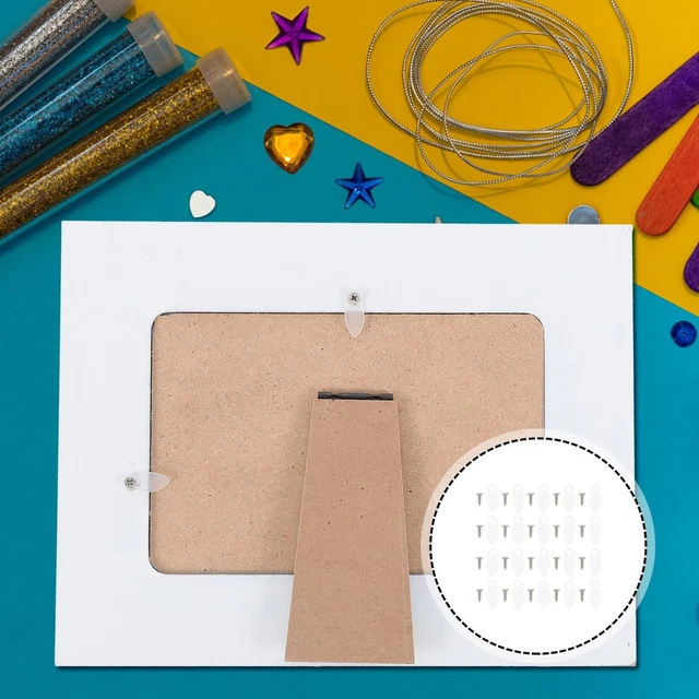 5 COUNT PHOTO Frame Backing Clips Picture Turn Buttons Accessories ...