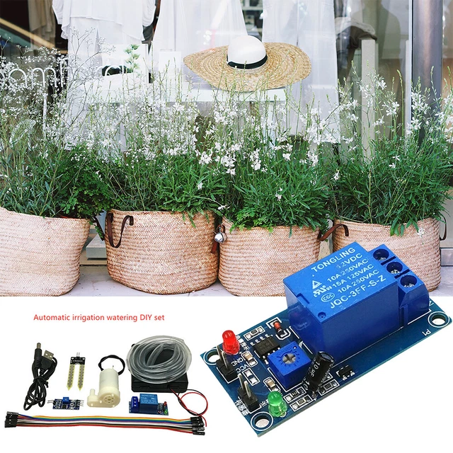 DIY AUTOMATIC WATERING Irrigation System Soil Moisture Sensor Pump ...