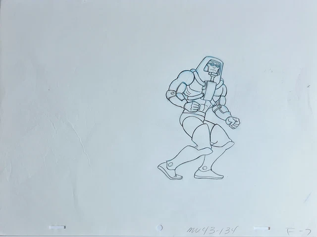 HE-MAN MOTU ANIMATION Production Cel Drawing: Man-E-Faces - 2824 $35.00 ...