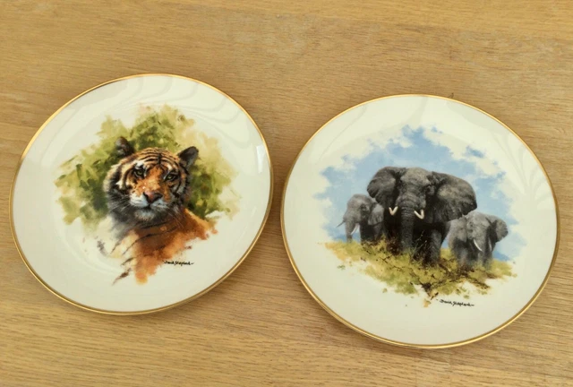 WEDGWOOD SPINK PLATES The David Shepherd Wildlife Collection - Elephant ...
