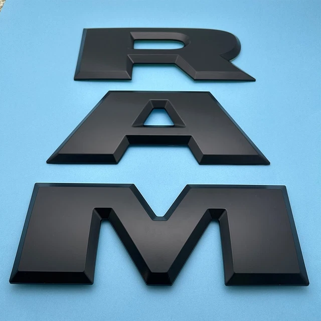 REAR TAILGATE EMBLEMS For 2015-2020 Ram 1500 Trunk Lid Letters Badge ...