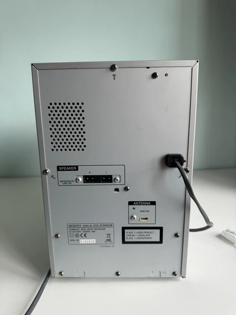 SONY CMT-SPZ90DB MICRO Hifi System - With DAB Radio and Cassette Deck ...