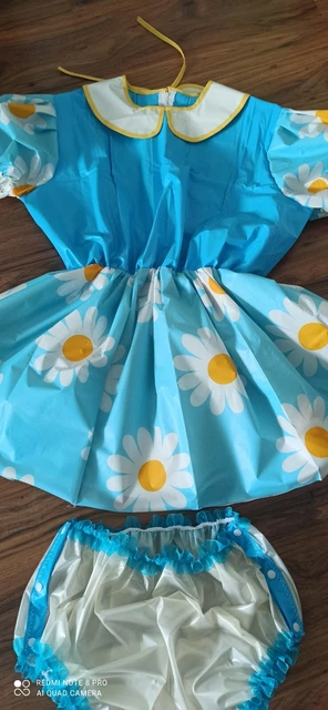 ADULT BABY DRESS diaper pants rubber pants sissy PVC LACK diaper ...