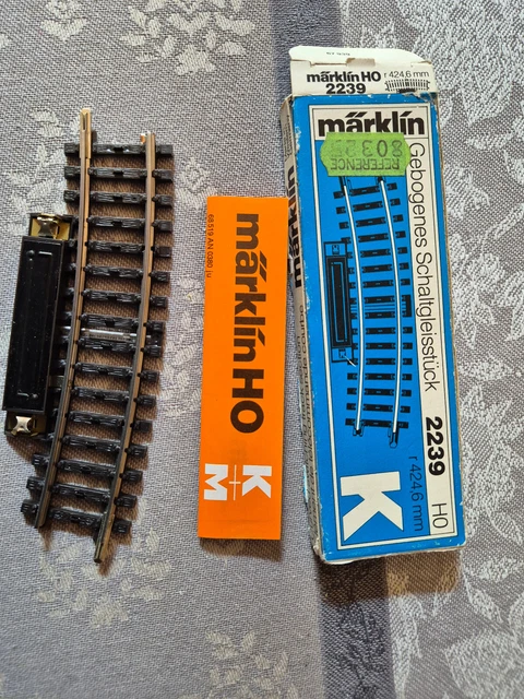 RAIL COURBE DE télécommande Marklin HO voie K référence 2239 boîte d ...