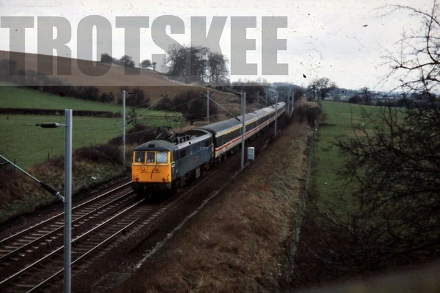 35MM SLIDE BR British Rail Electric Loco Class 86 86227 Gayton 1984 ...