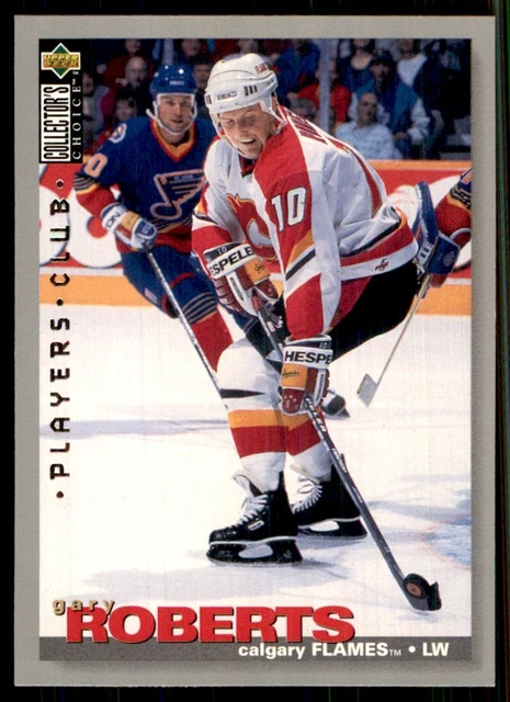 1995-96 COLLECTOR'S CHOICE Player's Club Gary Roberts Calgary Flames ...
