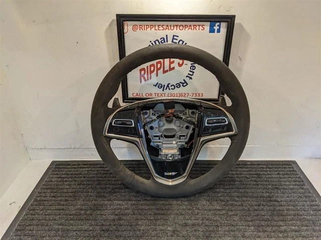 2016 2017 2018 ATS V Steering Wheel Suede W/ PADDLES SOME WEAR SEE ...