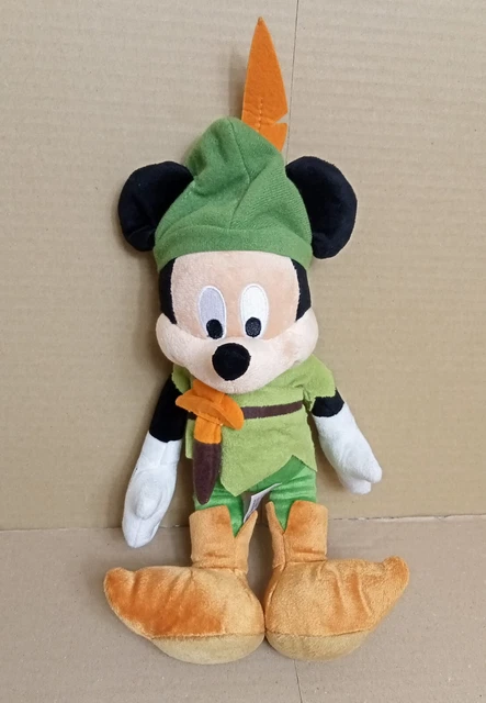 MICKEY MOUSE AS Robin Hood Disneyland Paris 10" Disney Soft Toy Plush £ ...