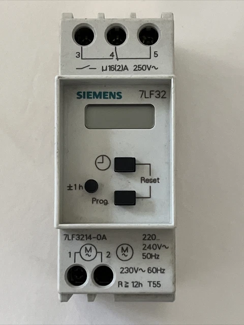 SIEMENS 7LF32 DIN Rail Programmable Time Clock 16A £10.00 - PicClick UK