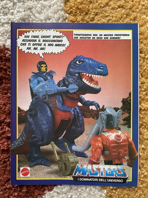 MASTERS OF THE Universe Motu Tyrantisaurus Rex Advertising 28*22 EUR 15 ...