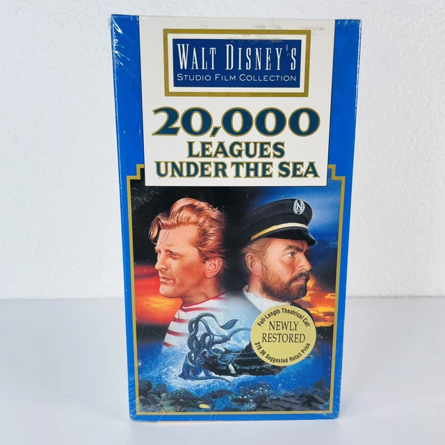20,000 LEAGUES UNDER The Sea Walt Disney's Classic Movie Vtg VHS ...