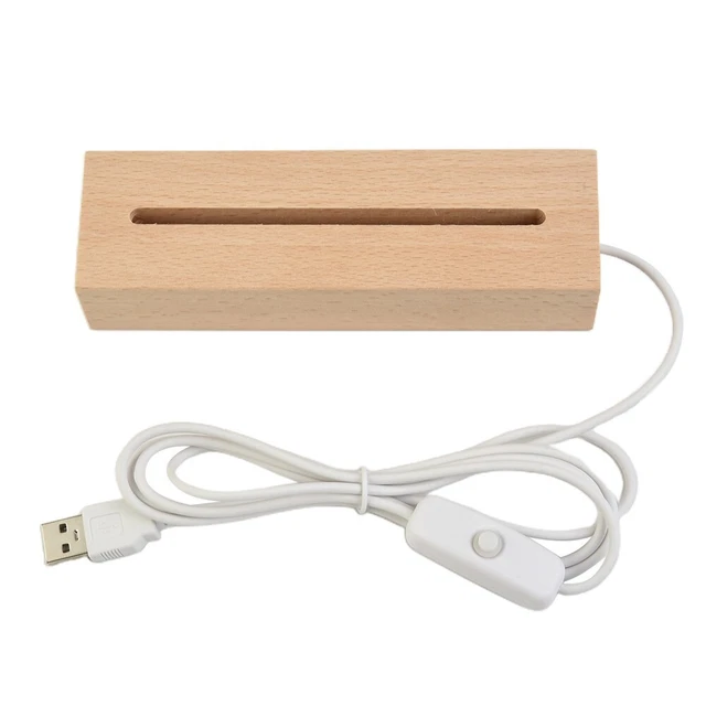 HOLDER RESIN EPOXY Art`Craft`LED`Light Display Stand Rectangle Base ...