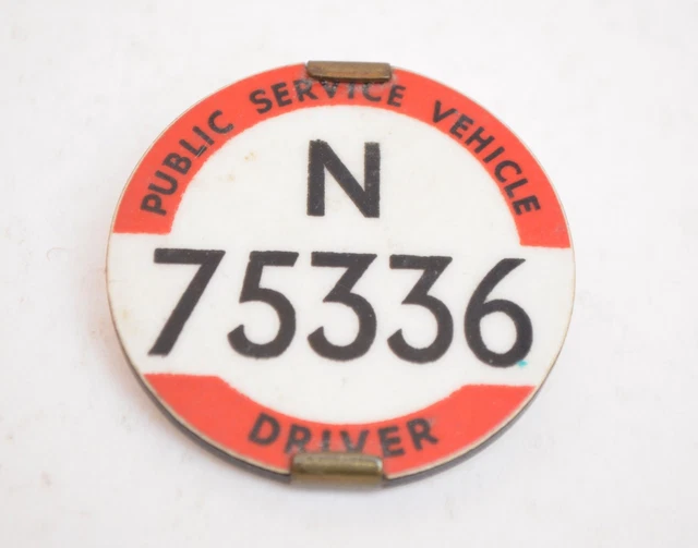 BUS COACH PUBLIC Service Vehicle Badge Driver Metropolitan Area N75336 ...