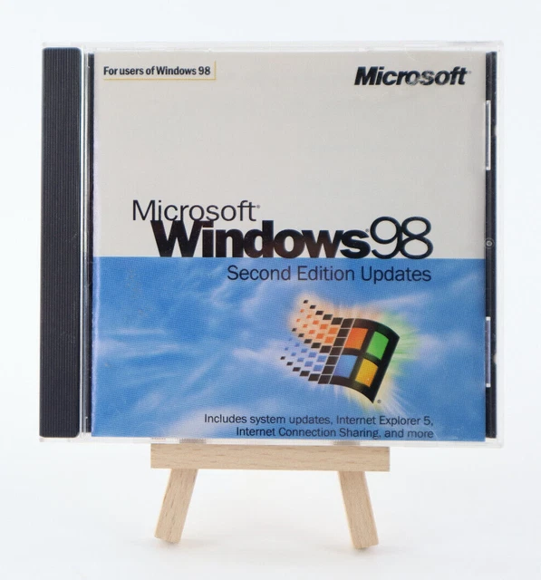 MICROSOFT WINDOWS 98 Second Edition Updates CD With Product Key Pre ...