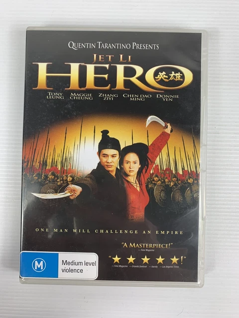 HERO JET LI Quentin Tarantino Maggie Cheung Zhang Ziyi DVD R4 $9.97 ...