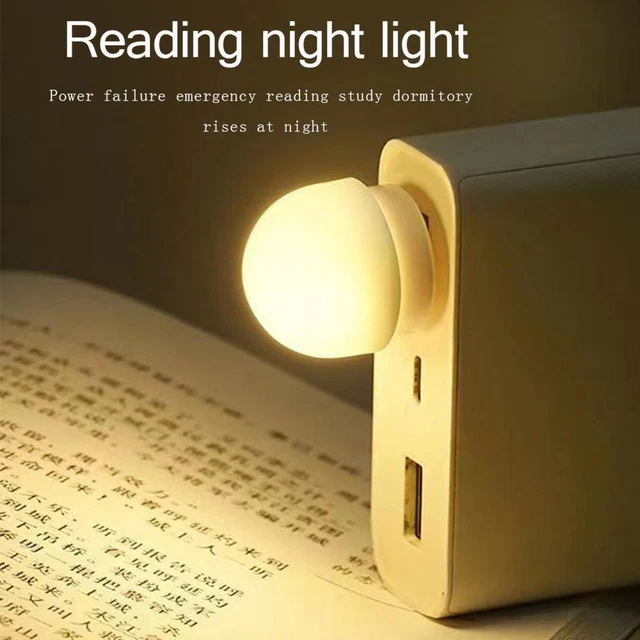 USB PLUG LAMP Mini LED Night Light Power Bank Charging Book Light Small Lamps £3.48 - PicClick UK