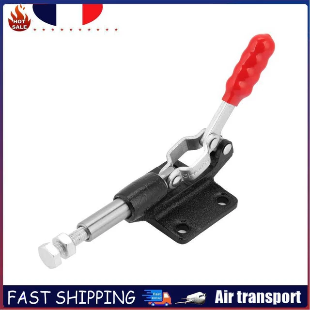 QUICK-RELEASE TOGGLE CLAMPS Plunger Push Pull 227kg Toggle Clamp Hand ...