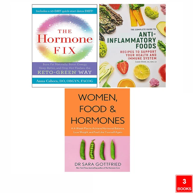 WOMEN FOOD HORMONES, Guide to Anti-Inflammatory Foods, Hormone Fix 3 Books Set £20.49 - PicClick UK