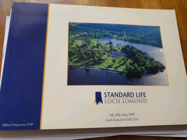 STANDARD LIFE 1999 Loch Lomond Golf Club Brochure. £14.99 - PicClick UK