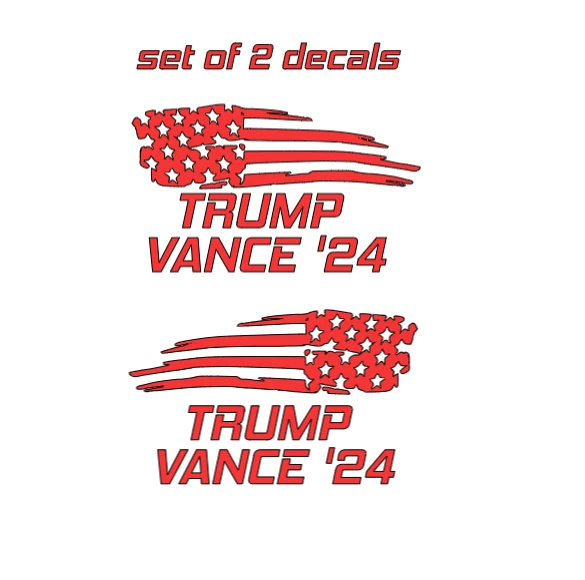 PRESIDENT DONALD TRUMP JD VANCE Flag 2024 Vinyl Decal Sticker Truck MAGA USA JD $13.39 - PicClick AU