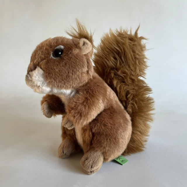 LIVING NATURE SOFT Toy Cuddly Plush Squirrel Stuffed Animal Plushie 7 ...