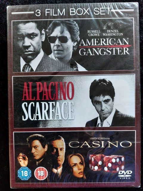 3 FILM DVD Boxset Of Scarface/Casino & American Gangster**2009 New & Sealed £4.78 - PicClick UK