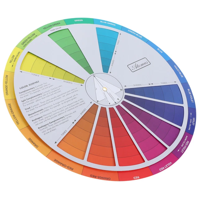 GRADIENT COLOR WHEEL Colour Chart Rotation Rgb Guide Pigment £5.35 ...