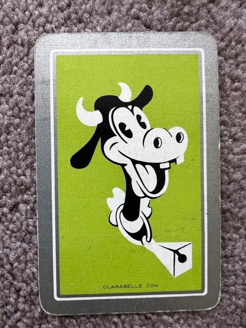 ORIGINAL SWAP PLAYING cards English named Clarabelle Cow $5.00 ...