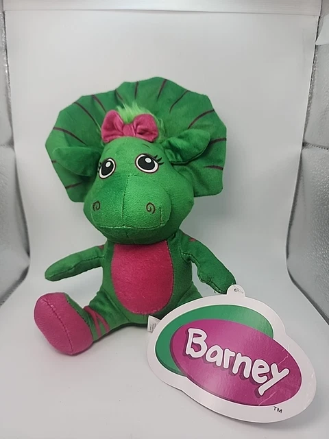 BARNEY & FRIENDS Plush Baby Bop Girl Dino Dinosaur Toy Factory Green ...